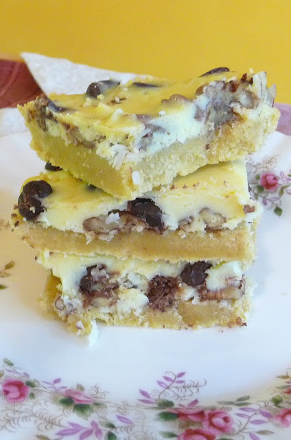 CONDENSED MILK COCONUT JUMBLE CANDY BARS