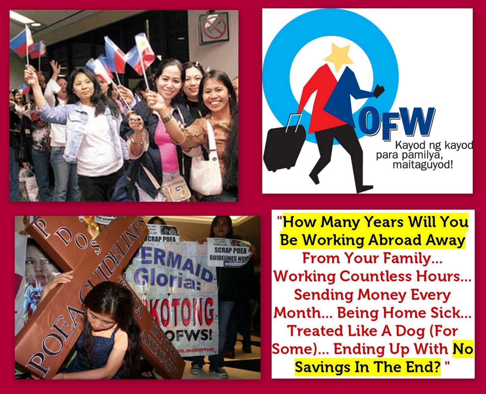 SAMAHANG PINOY KAWANGGAWA (Pinoy Charity Society): REALITY NG BUHAY OFW ...