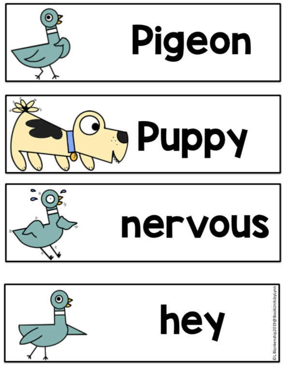 THE PIGEON WANTS A PUPPY BOOK UNIT ~ Book Units by Lynn