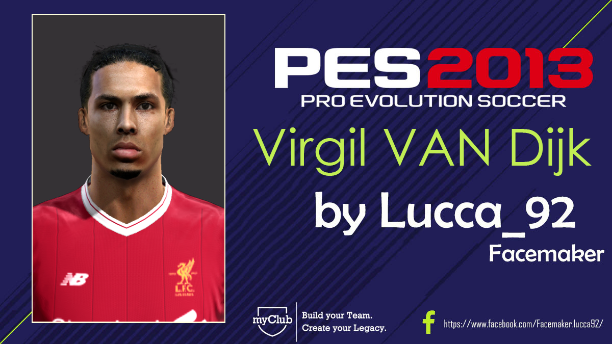pes-modif: PES 2013 Virgil VAN Dijk Face By Lucca_92 Facemaker