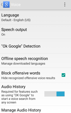 Google Audio History