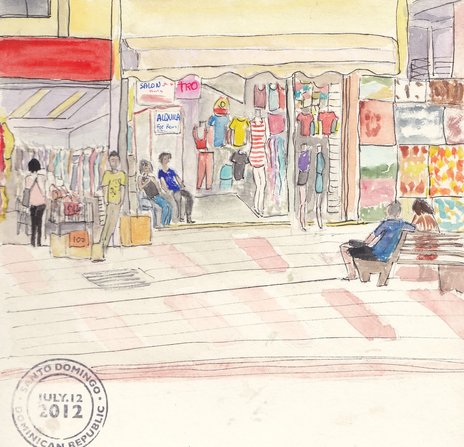 Urban Sketchers Paris: juillet 2012