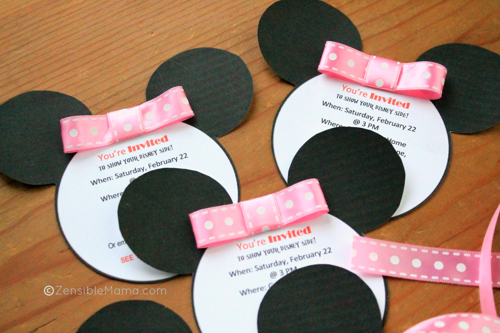 Zensible Mama: Disney-Inspired Mickey Mouse Ears Printable Template