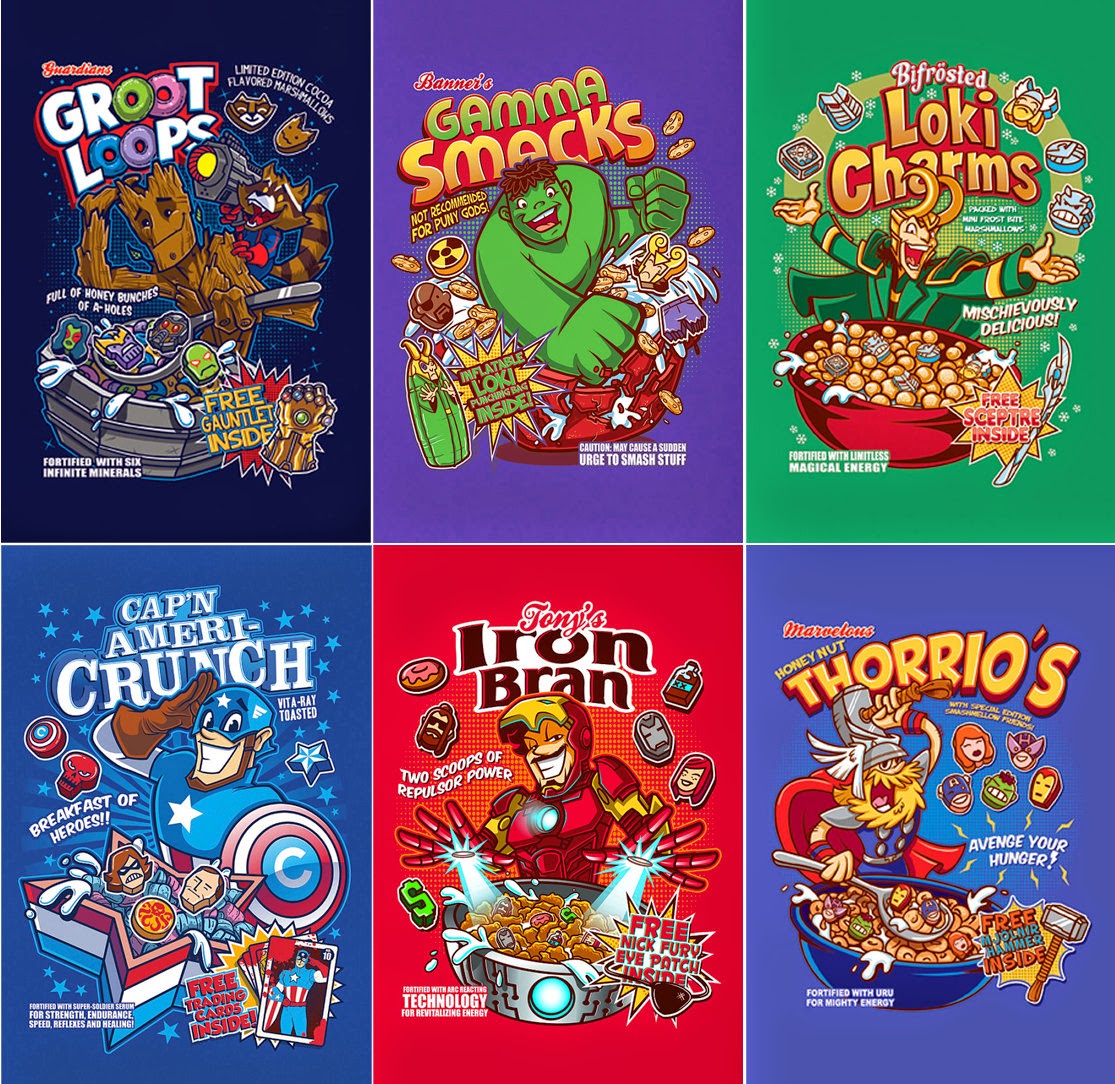 TekSushi™: Marvel Super Hero Cereal Designs Are Fortified With Awesome ...