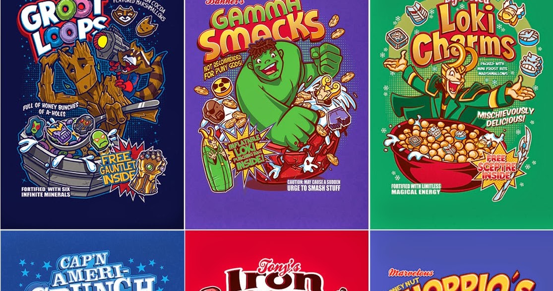 TekSushi™: Marvel Super Hero Cereal Designs Are Fortified With Awesome ...