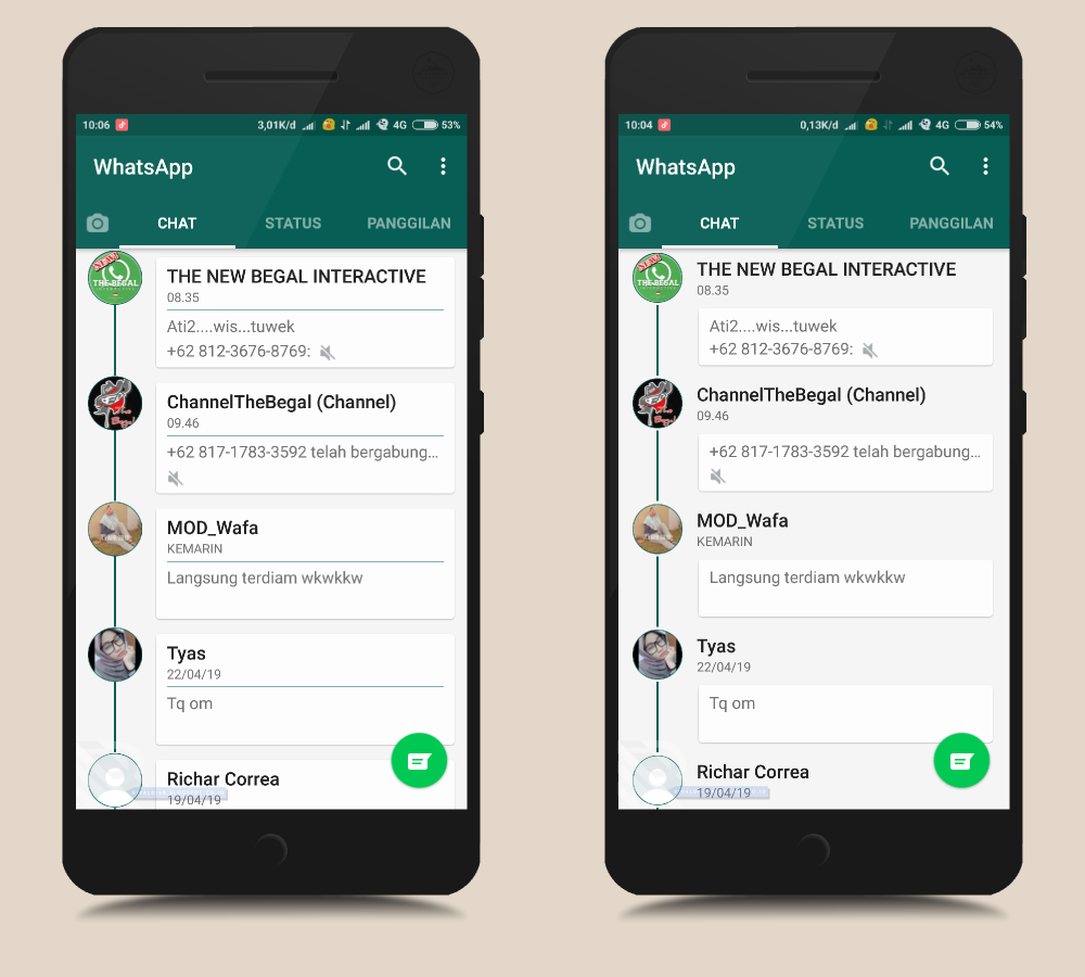 Tutorial Membuat Tampilan Obrolan WhatsApp Menjadi Lebih Menarik