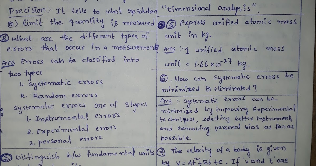 Chapter 2. Units and measurement