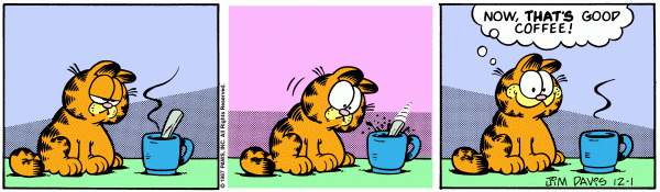 Blog do XANDRO: Tiras N°8760 : Especial GARFIELD Coffee - Jim Davis!