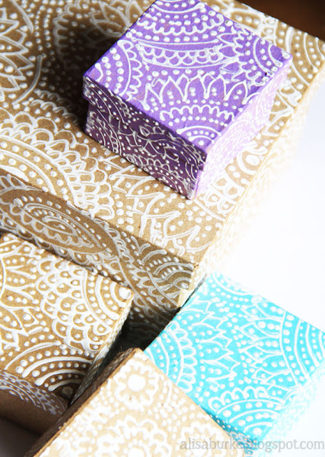 iLoveToCreate Blog: pretty painted gift boxes