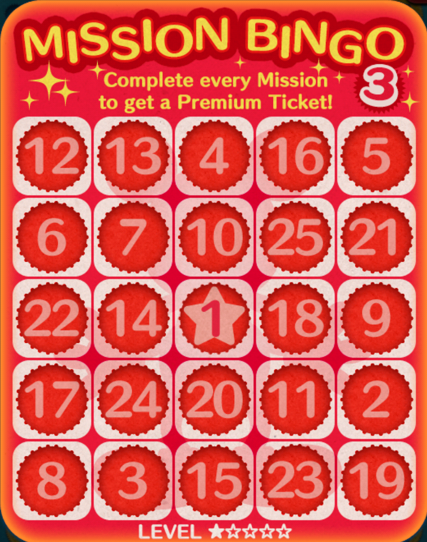 LINE: Disney Tsum Tsum (Global) - Mission Bingo Cards 【up to Bingo 30 ...