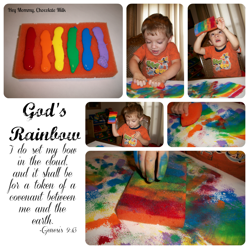 Hey Mommy, Chocolate Milk: Rainbows and God's Promises