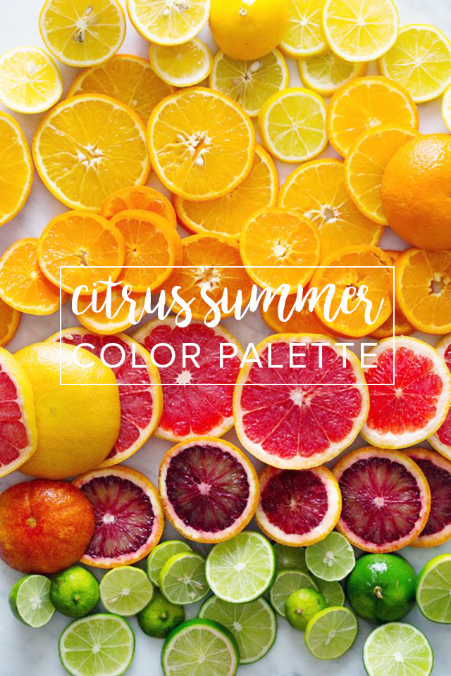 Color Palette: Citrus for Summer - Michaela Noelle Designs