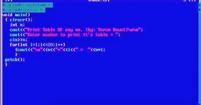 C++ Programming: Print Multiplication Table ...