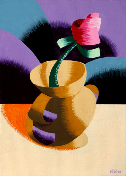 Daily Painters Abstract Gallery: Mark Webster - Rough Futurist Rose in ...