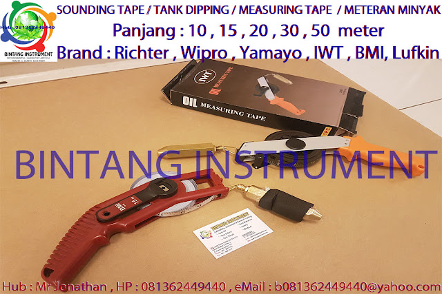 .: 081362449440 Jual SOUNDING TAPE / TANK DIPPING / MEASURING TAPE ...