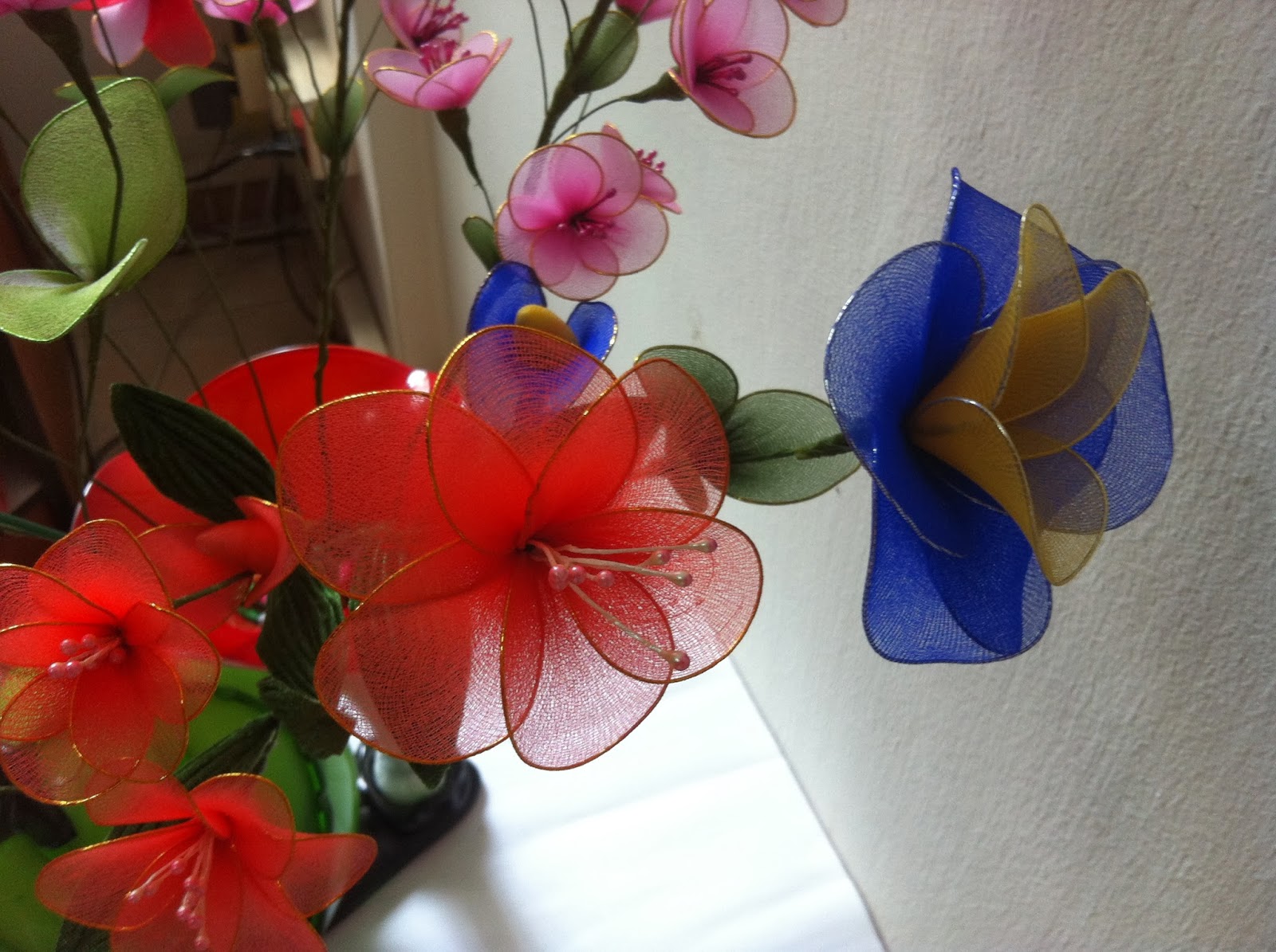 Handmade Stocking Flowers - Singapore: Watermelong Vase with Stocking ...