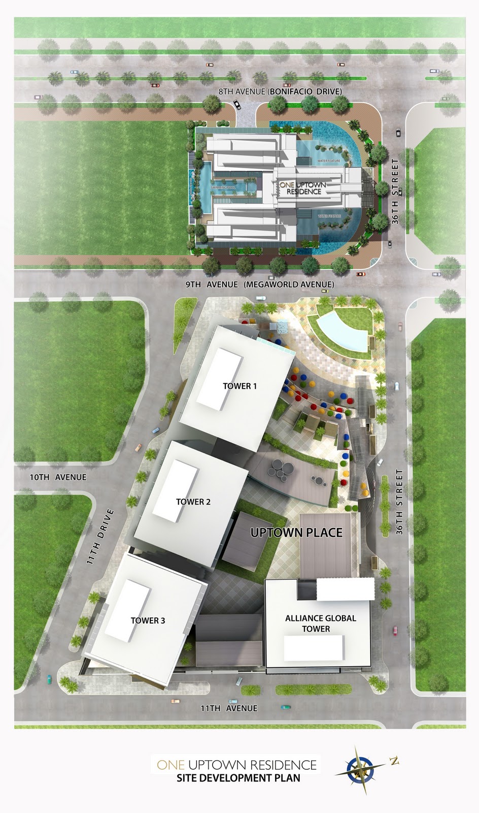 UPTOWN BONIFACIO | Uptown Mall + Offices + Alliance Global Tower [4T ...