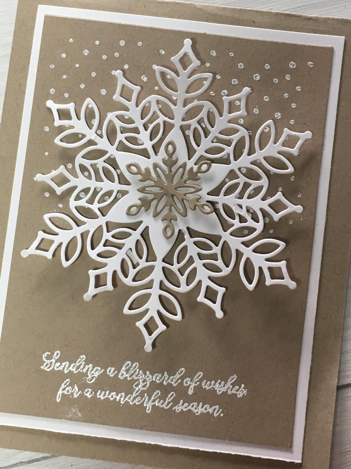 Stampin' Up! Snow is Glistening and Snowfall Thinlits DIes | Stamped ...
