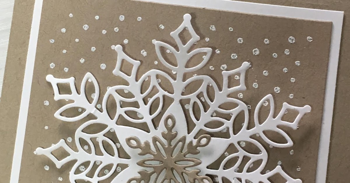 Stampin' Up! Snow is Glistening and Snowfall Thinlits DIes | Stamped ...