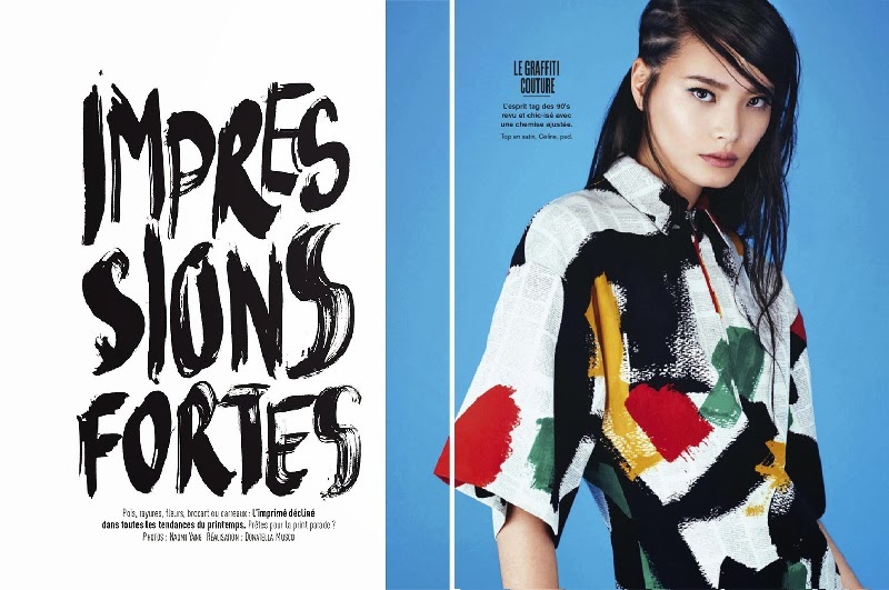 ASIAN MODELS BLOG: EDITORIAL: Li Wei in Glamour France, February 2014