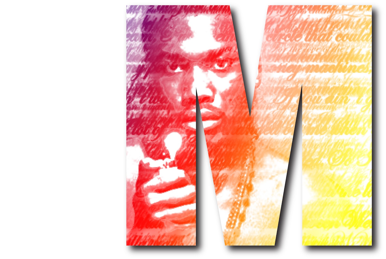 Aaron Morris : Graphic Design: Typography Portrait Letter