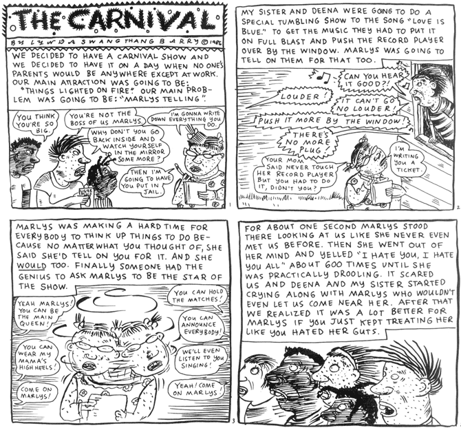 High-Low: D&Q: Lynda Barry's Syllabus and The! Greatest! Of! Marlys!