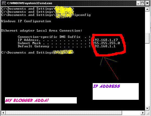 How To Change Your IP address Using Cmd - Blogger Adda | Tips, Tricks ...