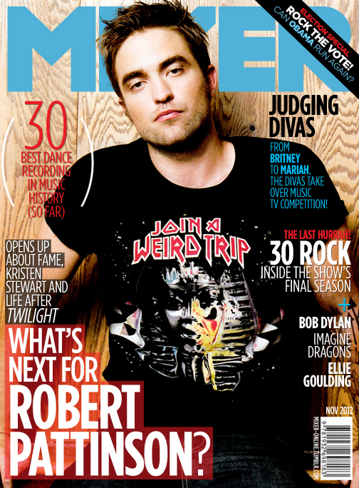 Twilight Lovers Forever: Rob Pattinson on Cover of ‘Mixer’ Magazine ...