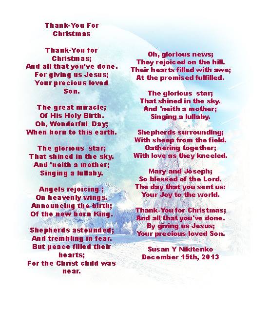 Thank-You For Giving Us Christmas