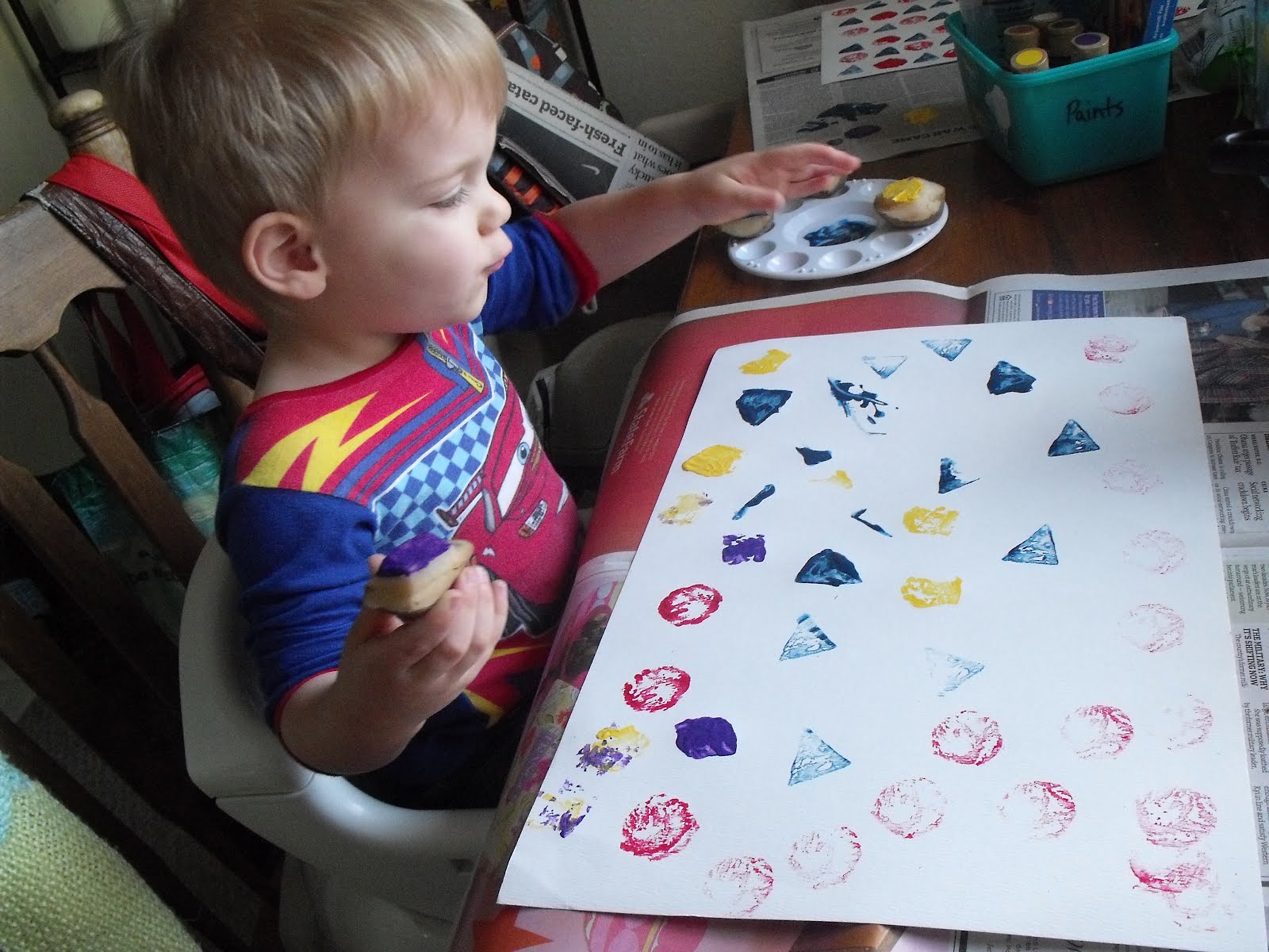 Kate's Great Crafts: Potato Print Art