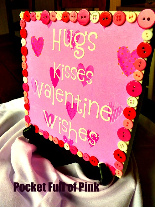 Pocket Full of Pink: Valentine's Canvas Art {Tutorial}
