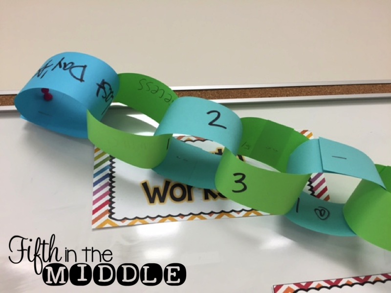End-of-the-Year Behavior Reward Chain | Fifth in the Middle