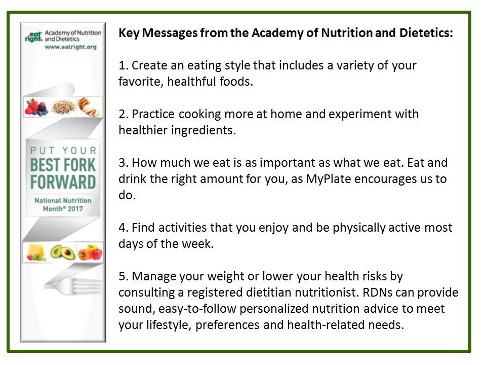 Put your best FORK forward during National Nutrition Month