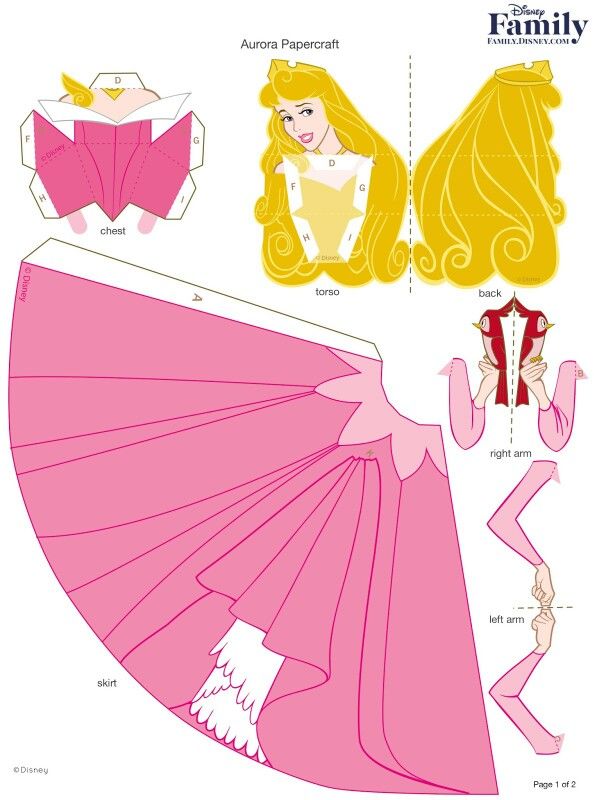 Princesse Disney en Papier - Tutoriel Papercraft Disney