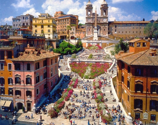 Curiosidades del Mundo: La Plaza de España (Roma - Italia).