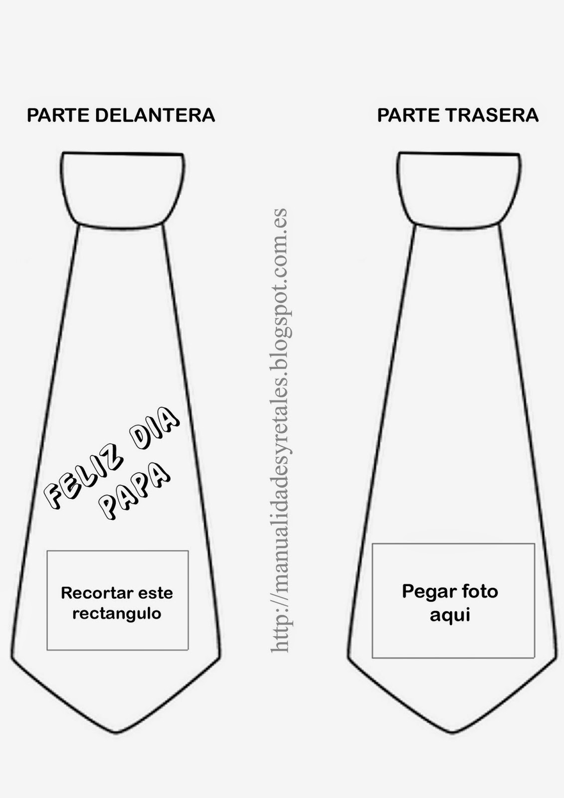 Manualidades y retales: Tarjeta corbata con foto