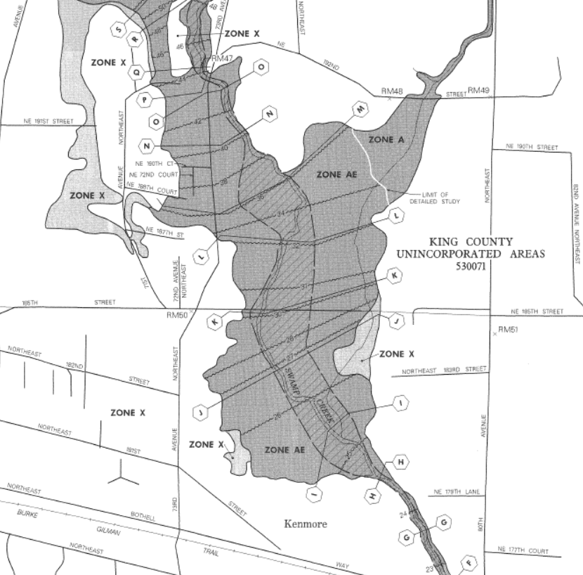 National Flood Insurance Program (NFIP) Maps for Swamp Creek in Kenmore ...