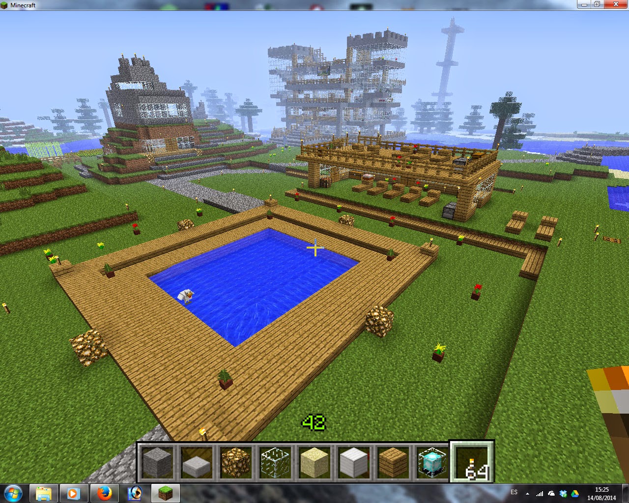 Construcciones en Minecraft: Piscinas