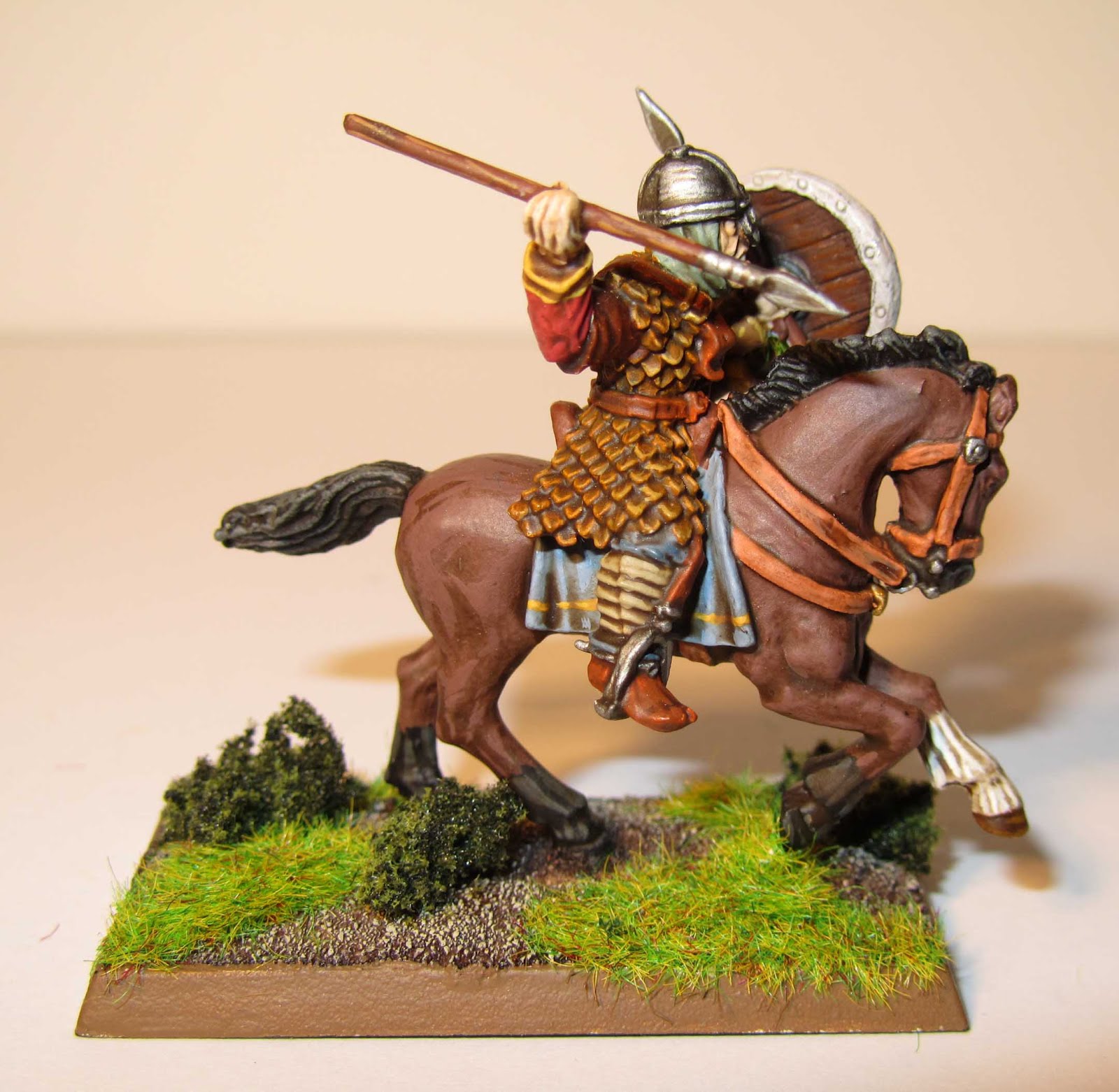 Andy's Wargaming Blog: Dip/Single Highlight Welsh cavalry