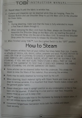 Find Your Manuals Here...: Tobi Upright Steamer Model EC1633 Instrucion ...