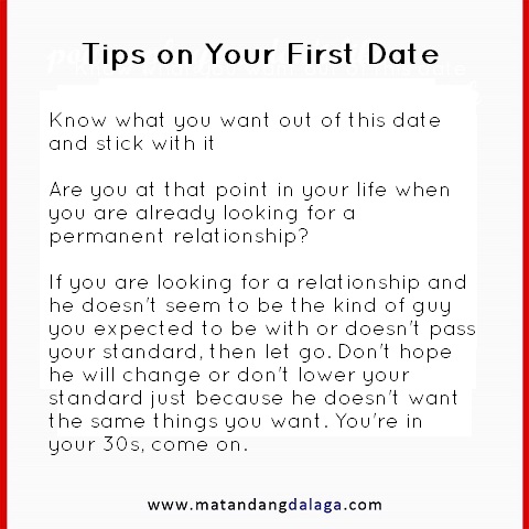 First Date Tips for Single Women in their 30s