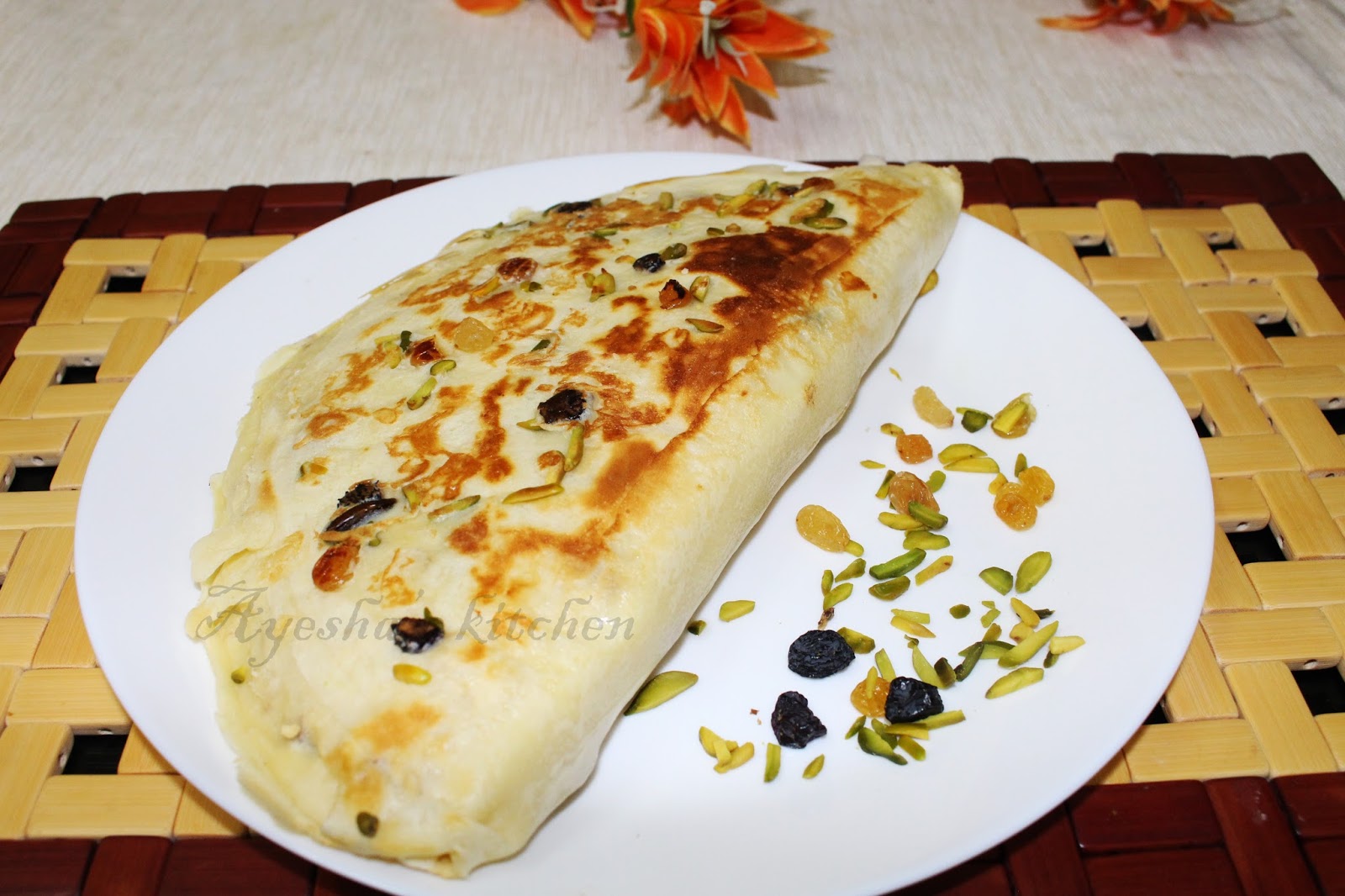 MALABAR SPECIAL SNACK MUTTA ADUKK / SWEET STUFFED EGG PANCAKES - SNACK ...