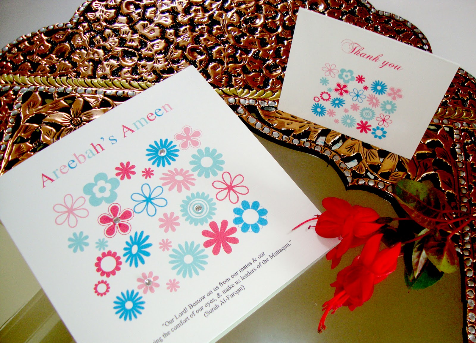 Sabah Designs: Ameen Cards