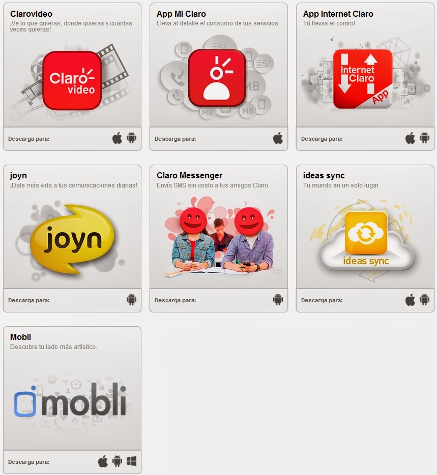 CLARO QUE TIENES MAS: Aplicaciones para tu Claro