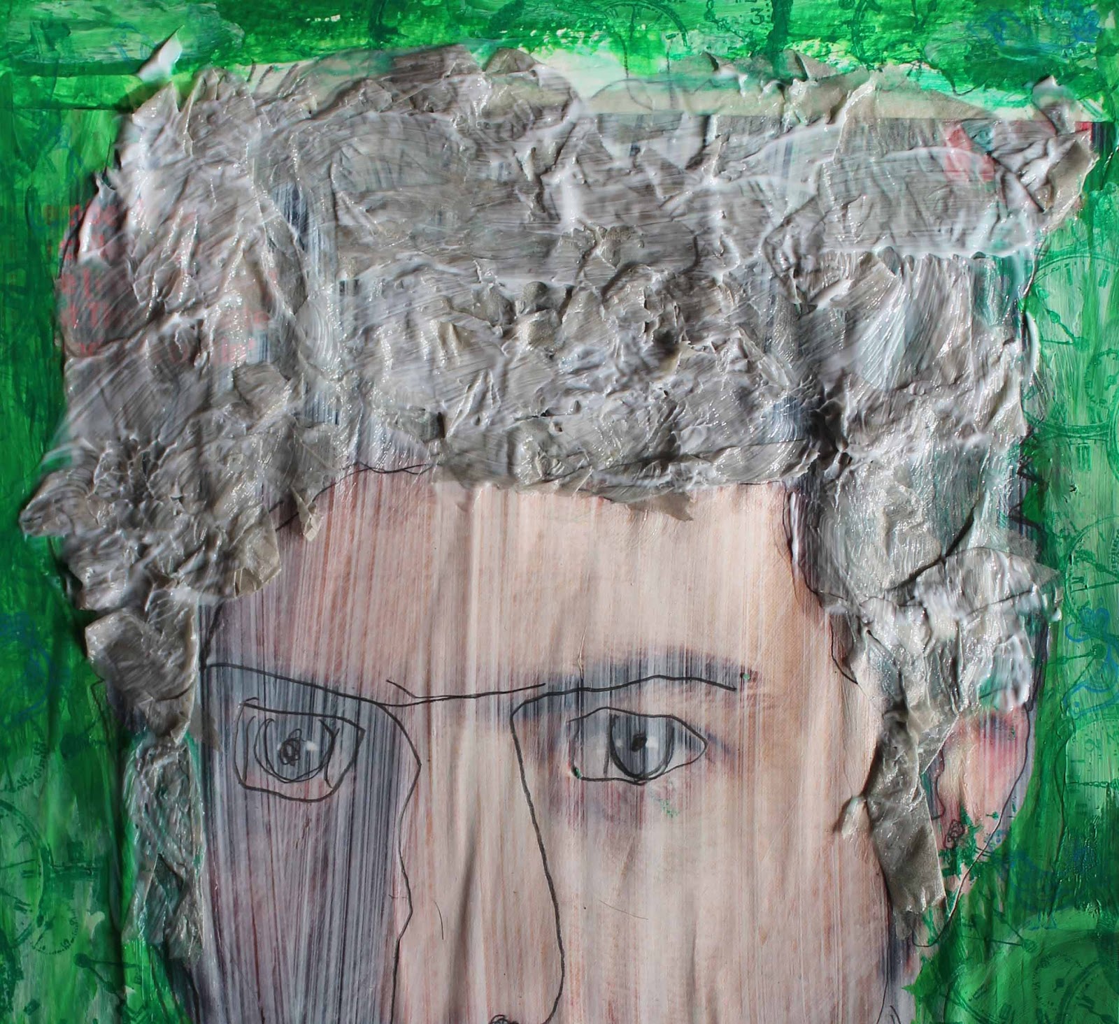 Creating and Educating: Mixed Media Magazine Faces