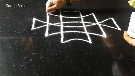 Side kolam designs step by step images