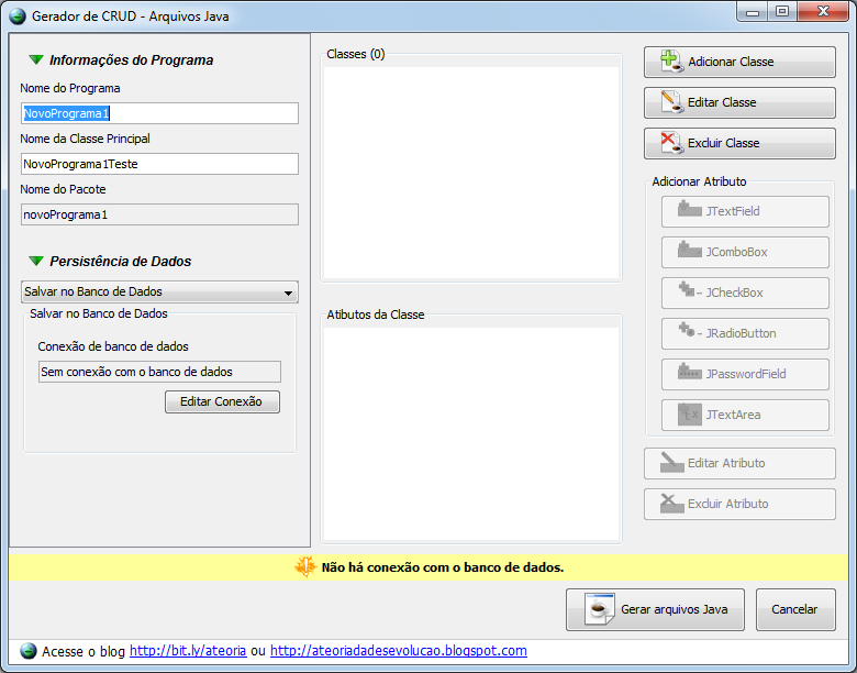 A Teoria da DesEvolução: Gerando CRUD - Como Gerar os Arquivos .java ...