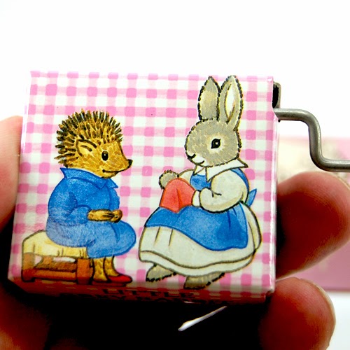 Decor Anique: 1938 Vintage Little Grey Rabbit Wind up Music Box