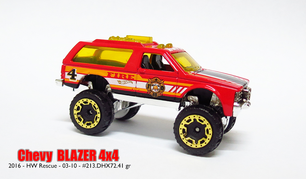 Garagem Hot Wheels: Chevy BLAZER 4x4