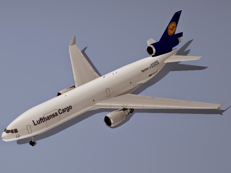 Finest 3D Models of Commercial Airplanes: McDonell Douglas MD-11 - 3D model